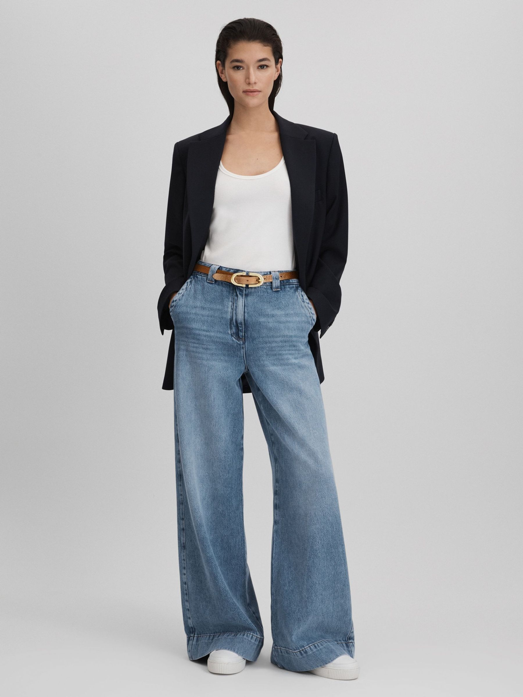REISS Reiss Olivia Wide Leg Jeans